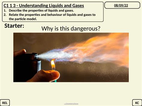 Ks3 Chemistry Aqa C1 1 3 Understanding Liquids And Gases Lesson Bundle Teaching Resources