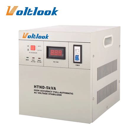 Htnd 5000va Digital Meter Display High Accuracy Voltage Stabilizer Servo Voltage Stabilizer