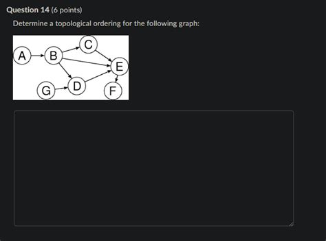 Solved Question Points Determine A Topological Chegg