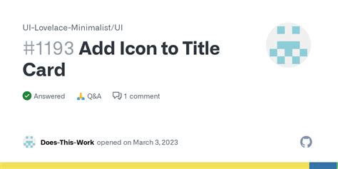 Add Icon To Title Card · Ui Lovelace Minimalist Ui · Discussion 1193