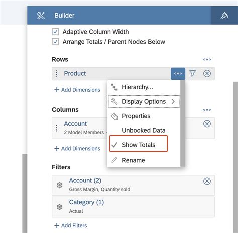 Solved Sap Analytics Cloud Sum Table Columns Sap Community