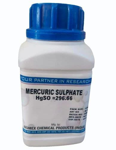 Mercuric Sulphate Powder 99 500gbottle At Best Price In Hapur Id