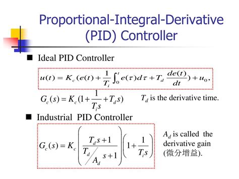Ppt Pid Feedback Controllers Powerpoint Presentation Free Download Id 6221429