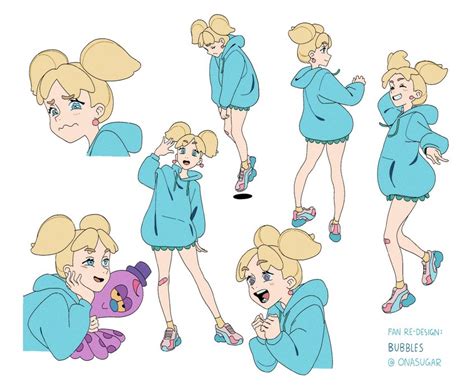 Bubbles And Octi Powerpuff Girls Drawn By Onasugar Danbooru