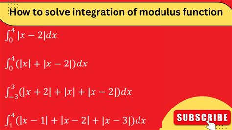 How To Solve Integration Of Modulus Function Integration Nda2024
