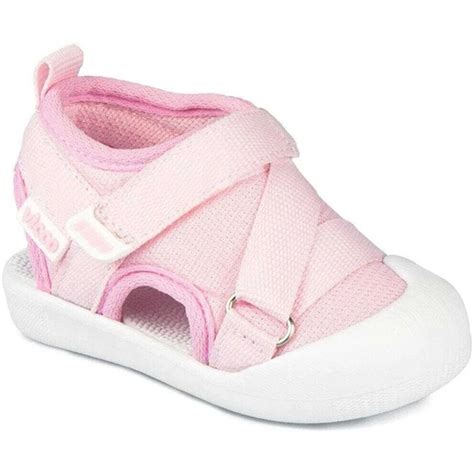 خرید و قیمت صندل بچه گانه دخترانه جلو بسته بند چسبی صورتی برند Vicco ترب