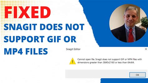 How To Fix Snagit Error Snagit Does Not Support  Or Mp4 After