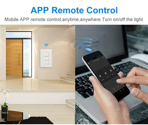 Australia Smart Home Wifi Light Switch1 2 3 Gang Physical Push Button
