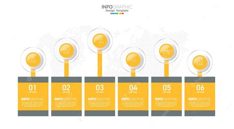 Premium Vector Timeline Infographic Vector With 6 Steps Can Be Used