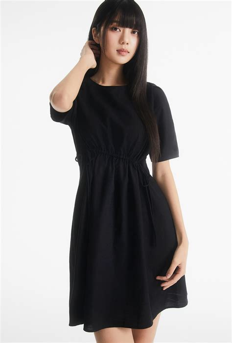 미쏘 셔링 미니 원피스miwowe601g