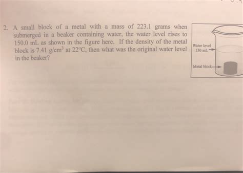 Solved Post Lab Activity Density Of Solids And Liquids A Chegg