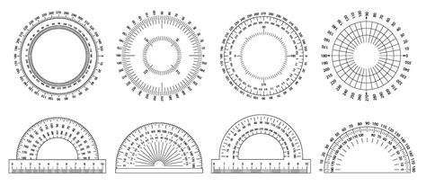 Protractor Ruler Angle Measurement Tool Circular Scale And