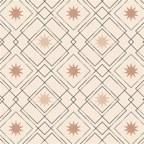 손으로 그린 Boho 기하학적 패턴 디자인 무료 벡터