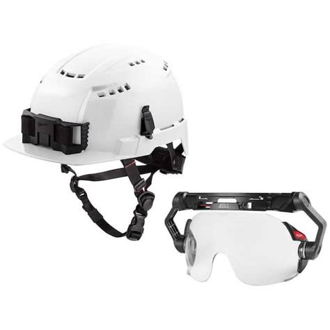 Milwaukee Bolt White Type 2 Class C Front Brim Vented Safety Helmet