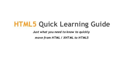 best references and tutorials to start coding with html5