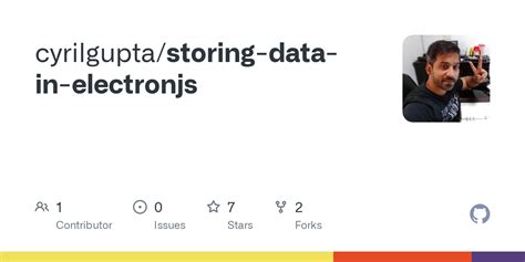 Github Cyrilguptastoring Data In Electronjs