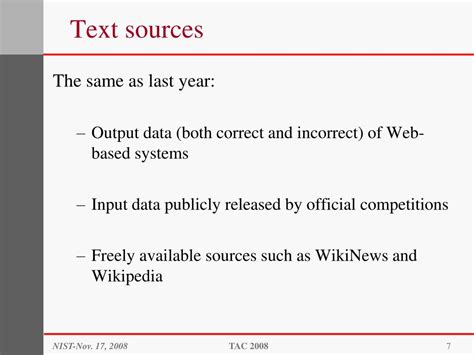 Ppt Overview Of The Fourth Recognising Textual Entailment Challenge Powerpoint Presentation