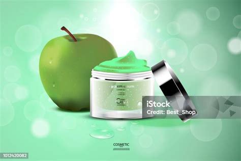 럭셔리 화장품 병 패키지 피부 케어 크림 뷰티 화장품 제품 포스터 Bokeh 및 물 배경 3차원 형태에 대한 스톡 벡터 아트 및 기타 이미지 Istock