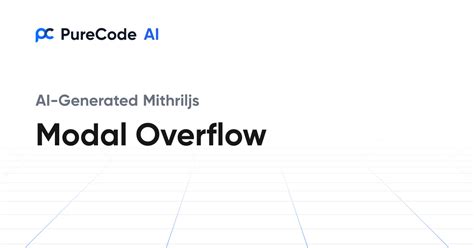 Implement Mithriljs Modal Overflow Using Ai
