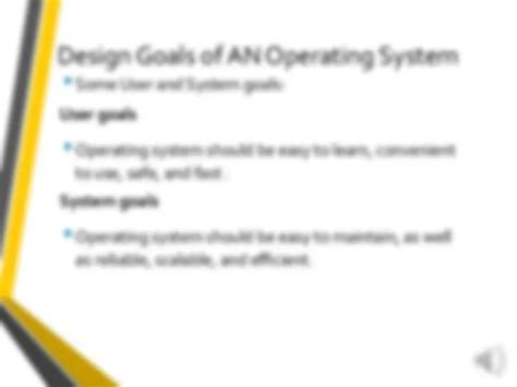 Operating Systems Lecture Basic Concepts And Computer System Structure Lecture Notes