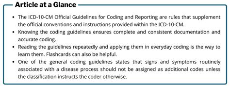Why And How To Learn The Icd 10 Cm Coding Guidelines Artofit