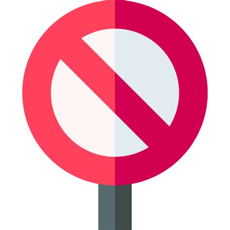 Forbidden Basic Straight Flat Icon