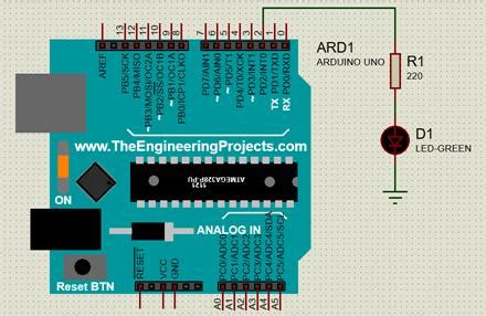 Arduino Proteus Simulation Led Light Blinking Programmer Sought