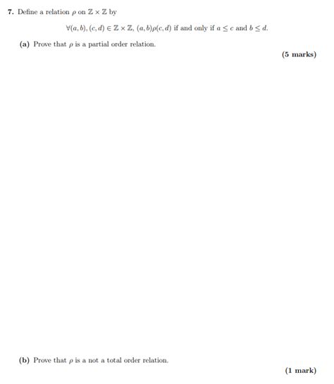 Solved Define A Relation P On Z X Z By A Prove That P Chegg