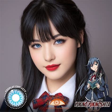 Oregairu Yukino Yukinoshita Cosplay Blue Contact Lenses Colored