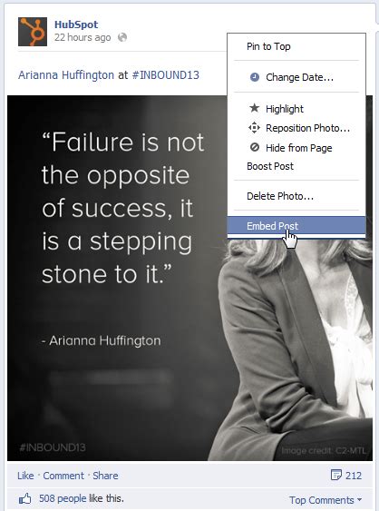 How To Embed A Facebook Post Quick Tip