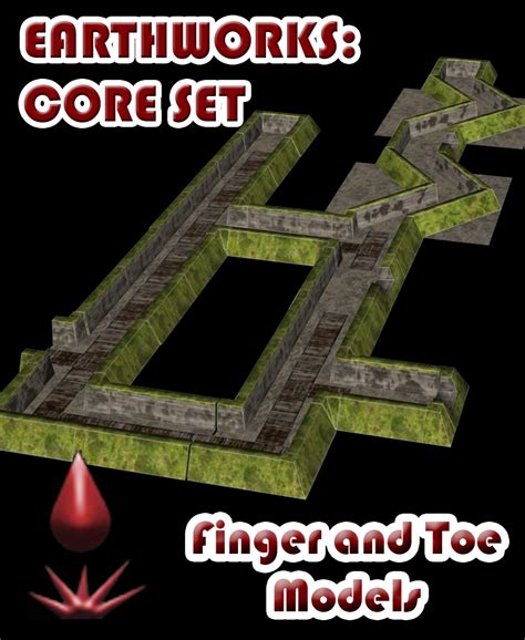 Print Out Some Earthwork Defences From Finger And Toe Models