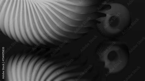 Seamless Loop Motion Background 3d Animation Render Of Abstract Black