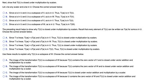 Solved Let V And W Be Vector Spaces And Let T V W Be A Chegg