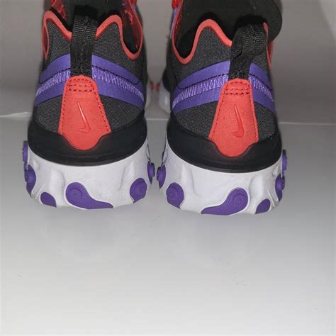 Nike React Element 55 Black Red Purple Womens Size Depop