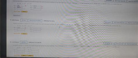 Solved Points PREVIOUS ANSWERS SPRECALC Chegg Com