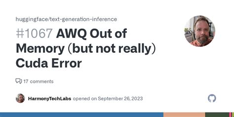AWQ Out Of Memory But Not Really Cuda Error Issue 1067