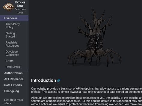 Path Of Exile Api Api Details