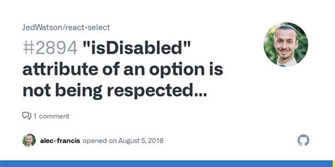 Isdisabled Attribute Of An Option Is Not Being Respected After An