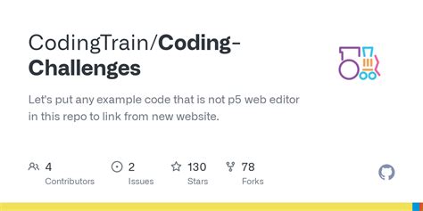 Github Codingtraincoding Challenges Lets Put Any Example Code That