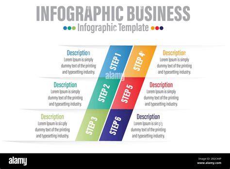 Six Rectangle Timeline Steps Or Option Workflow Infographic Plan Concept Design Vector With