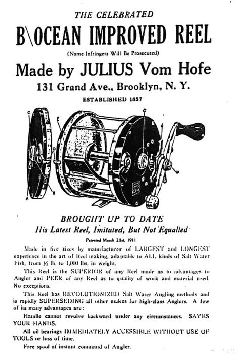 Julius Vom Hofe B Ocean Reel Pamphlet Orca