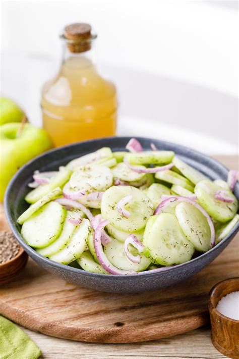 The Best Apple Cider Vinegar Cucumber Salad Ever Ermahgerd