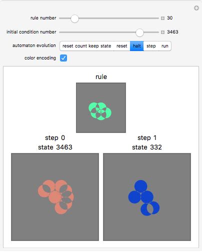 Condensed Cellular Automaton States Wolfram Demonstrations Project