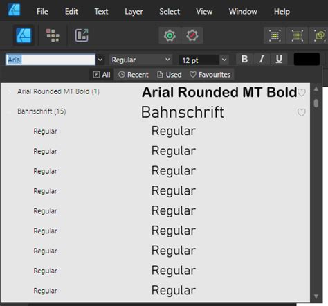 Font Options Broken V2 Bugs Found On Windows Affinity Forum
