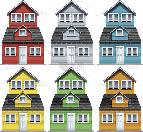 房子有六种不同的颜色