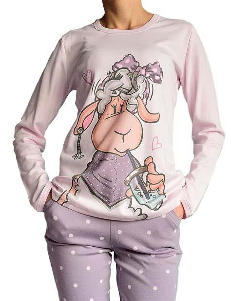 Дамска пижама Affect с дълго долнище стеснено на глезена и горнище с дълъг ръкав 0697