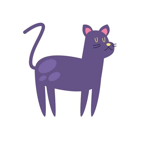 Premium Vector Cute Cat Standing