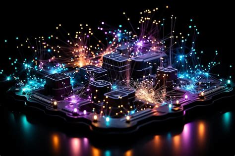 Premium Ai Image A Complex Financial Network Visualization With Nodes Ai Generated