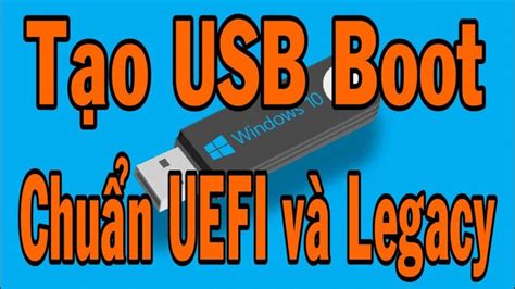 Cách Tạo USB Boot UEFI Và Legacy Laptop Minh Khoa
