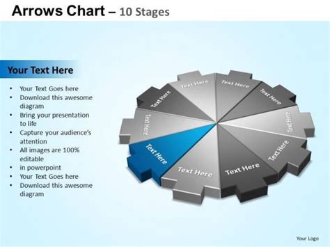 PowerPoint Slidelayout Global Arrows Chart Ppt Slide